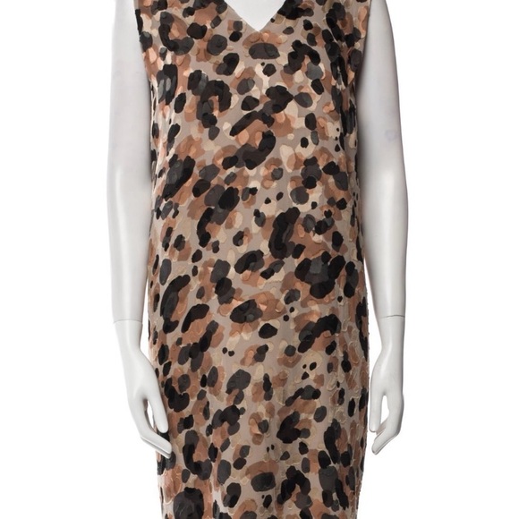 Moschino | Dresses | Moschino Leopard Print Midi Dress | Poshmark